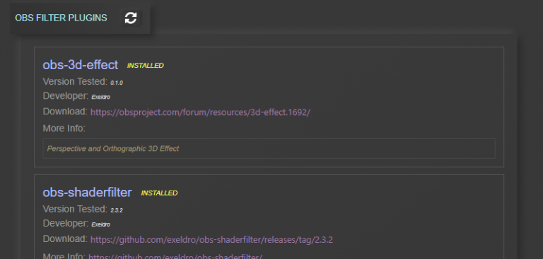 Optional: OBS Filter Plugins – Stream Animate