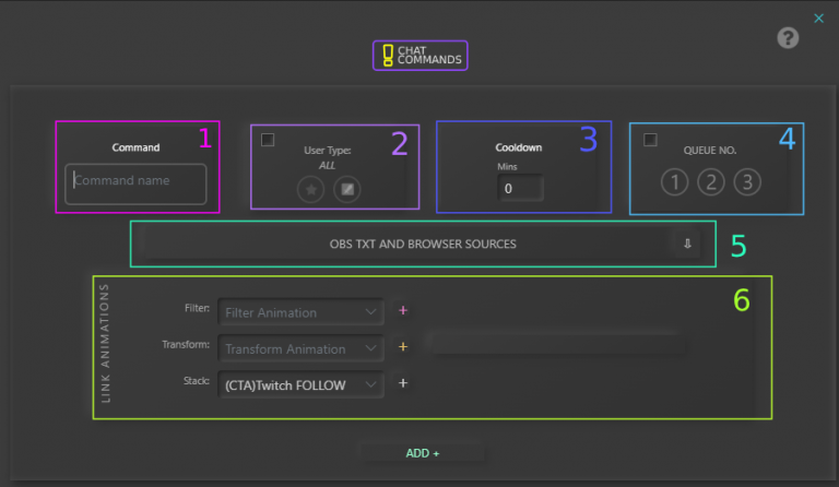 Chat Command – Stream Animate