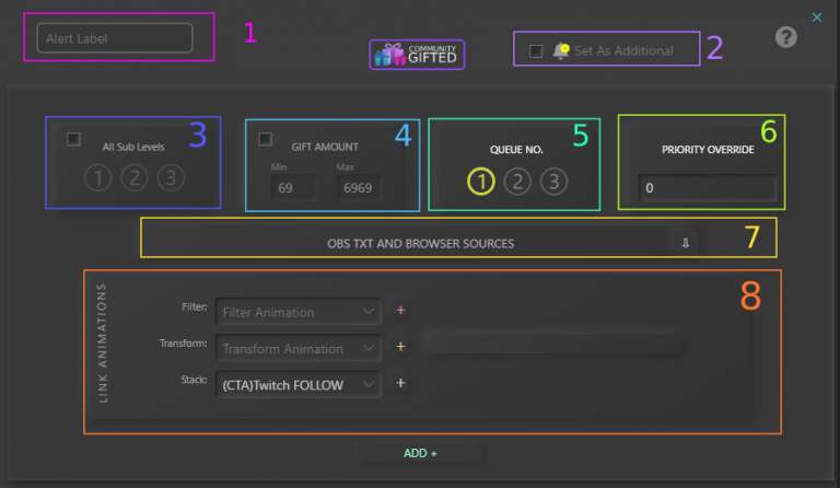 Community Gifted Subs – Stream Animate